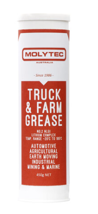 MOLYTEC Truck & Farm Grease 450g Cartridge - No 2 NLGI Lithium Complex ...