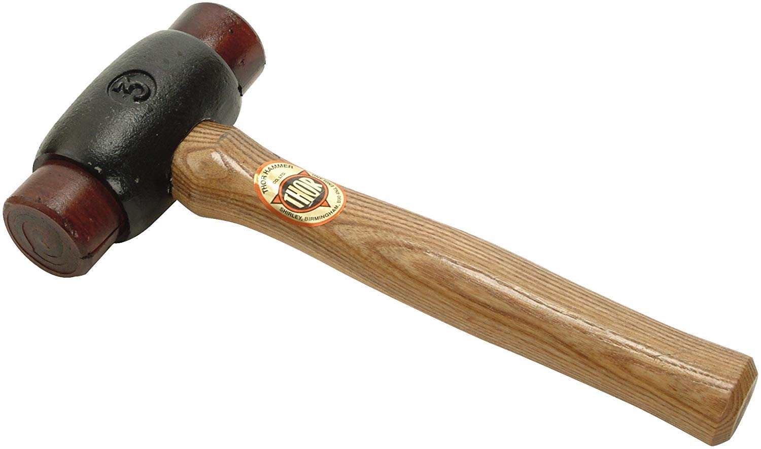 THOR 1900g (4-1/4LB) RAWHIDE HAMMER 50MM FACE WOODEN HANDLE TH16 – Eng ...